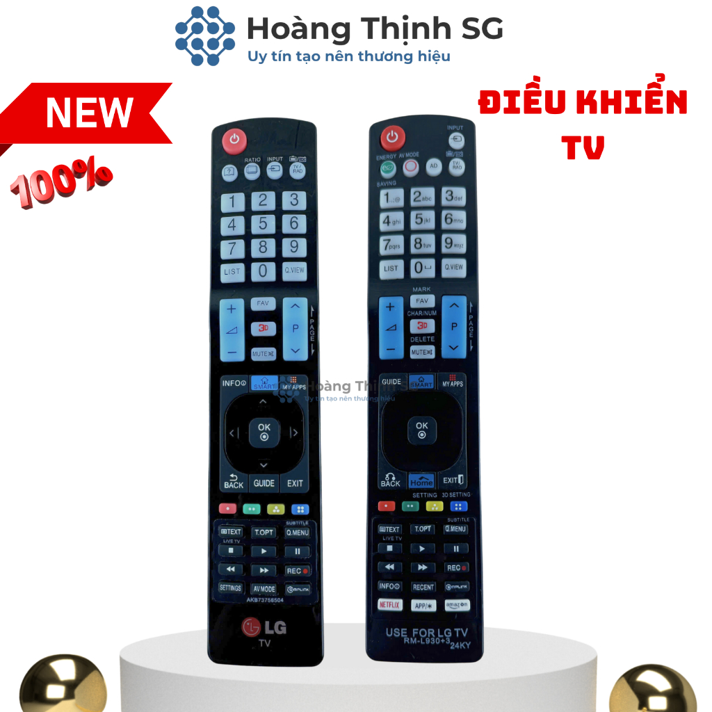 Remote điều khiển tivi LG 3D RM-L930+3, điều khiển TV LG Smart 3D các dòng tivi LCD/Plasma/LED ...