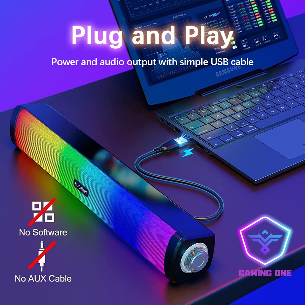 Loa Bluetooth Máy Tính E-1411 Giá Rẻ Đèn Led RGB Theo Nhạc, Âm Thanh ...