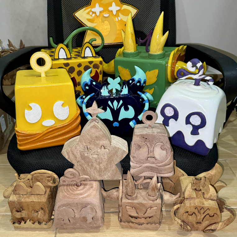 Blox Fruits Trái Ác Quỷ Bằng Gỗ Mini Handmade Đồ Chơi Bằng Gỗ Toy Mô ...