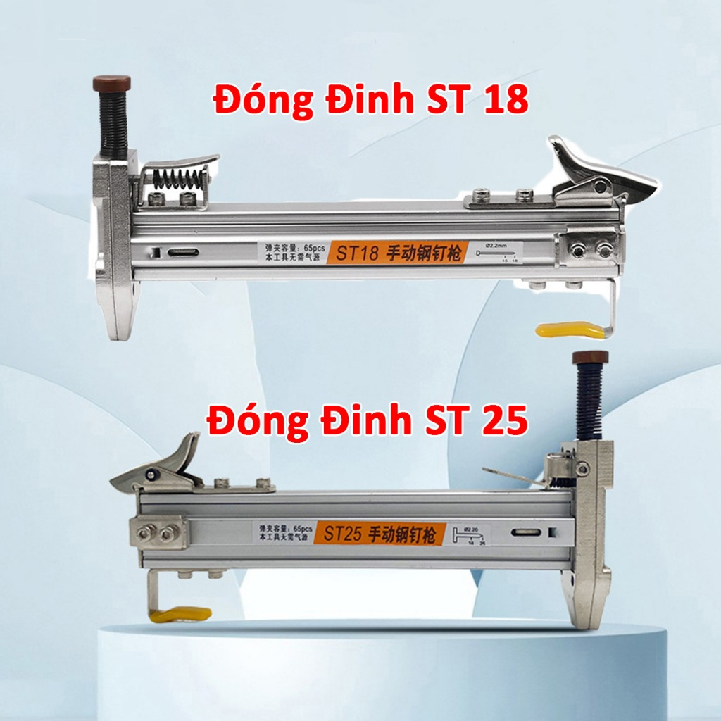Combo dụng cụ đóng đinh bê tông tự động ST18 , ST25 TẶNG 800 đinh Dụng cụ đóng đinh tự động ST18 ...