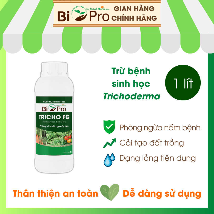 Vi sinh phòng trừ nấm bệnh sinh học nấm đối kháng Trichoderma 1lít BIO ...