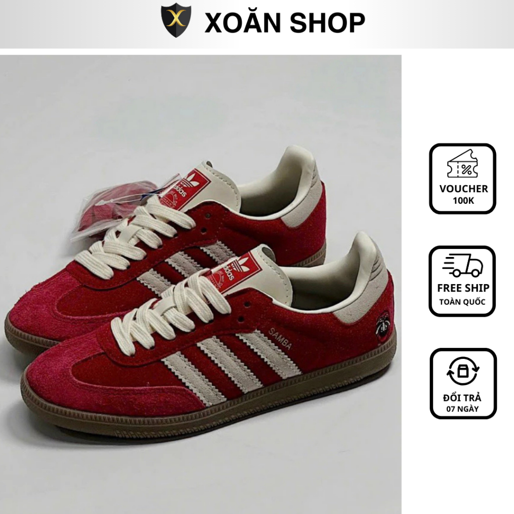 Giày_Adidas_Samba Đỏ C.C Quảng Châu Nam Nữ,Giày_Adidas_Samba Đỏ Thể ...