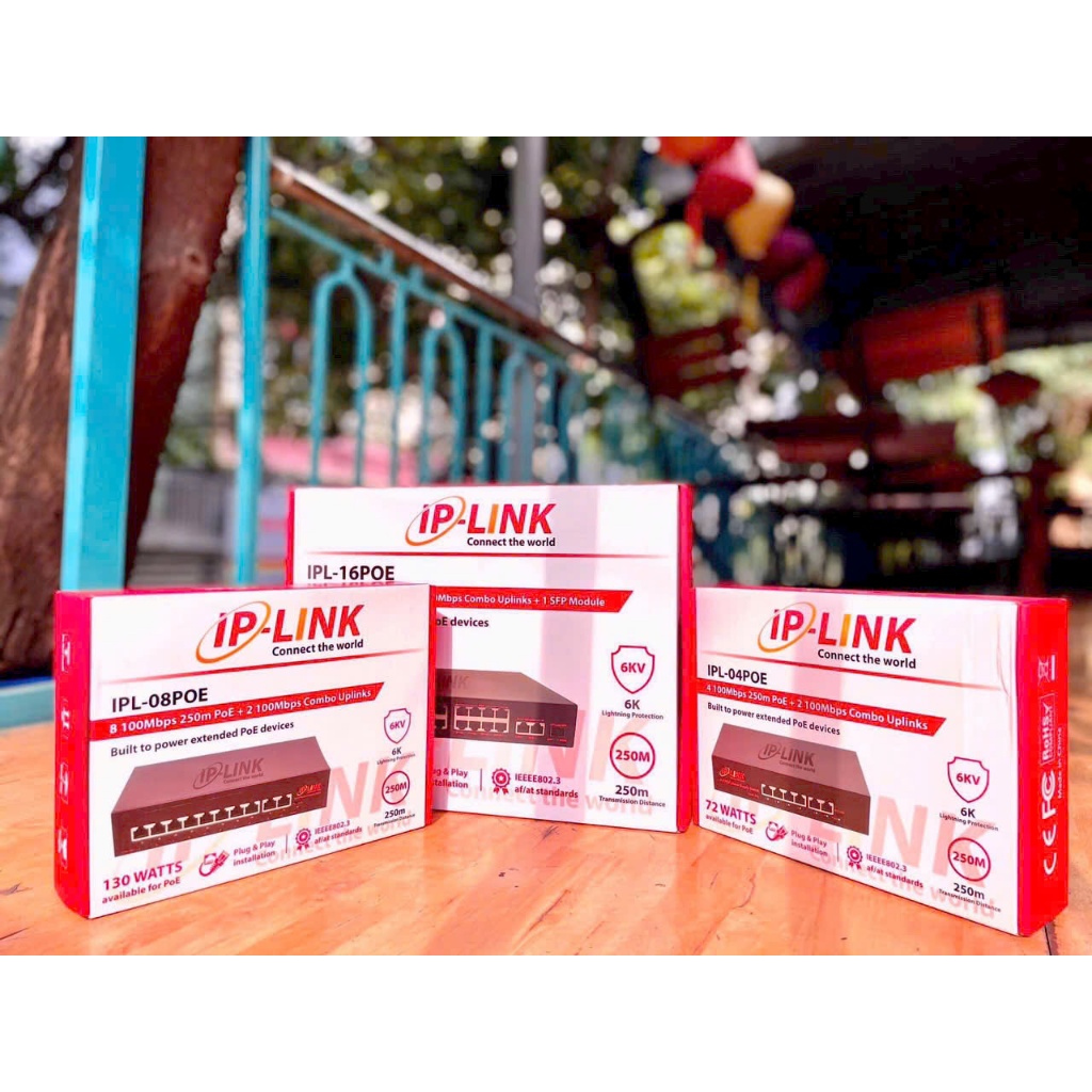 Switch IP-LINK 4 8 16 Port POE + 2 Uplink 10/100Mbps SW4K Cấp Nguồn Qua ...
