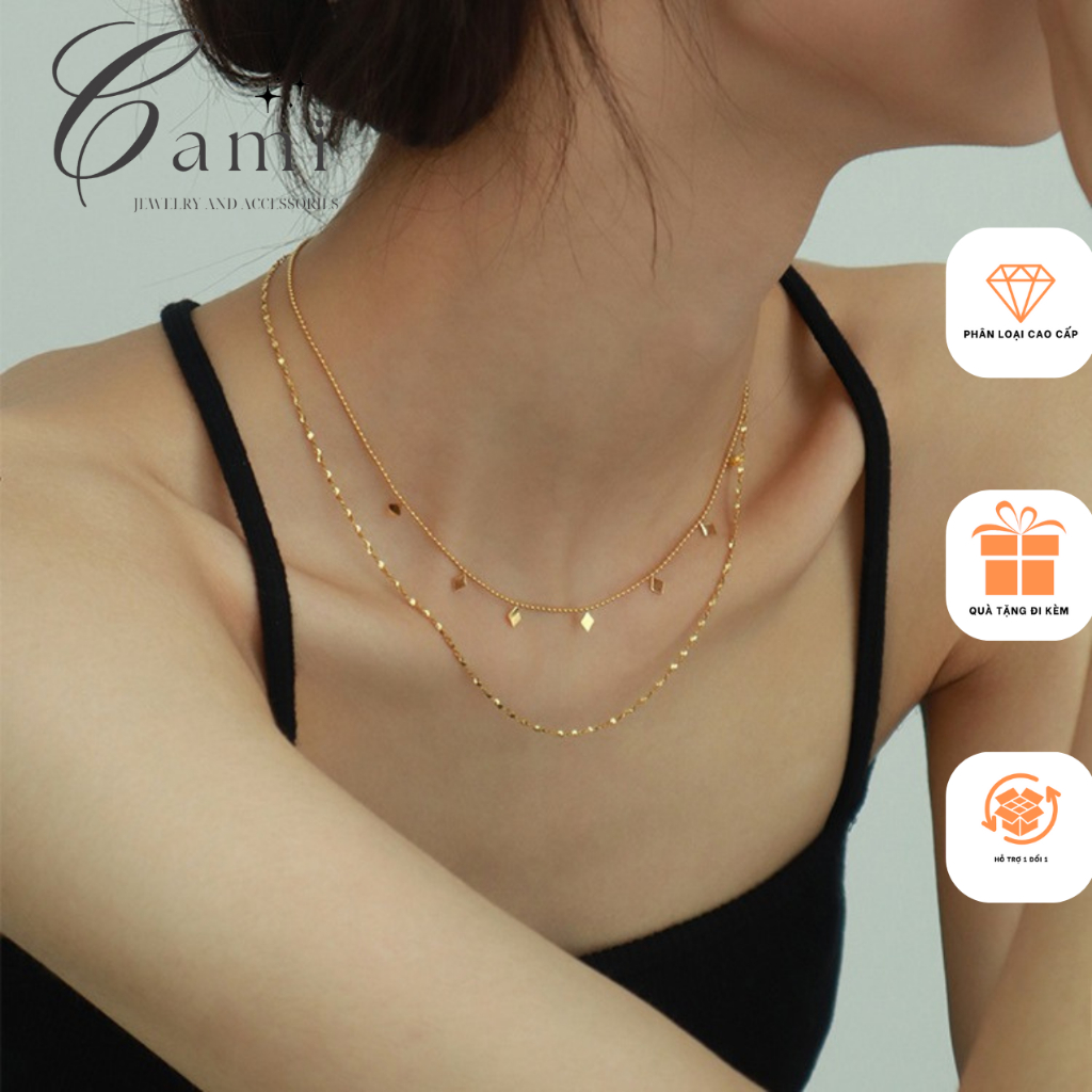 Dây chuyền vòng cổ nữ titanium bền màu không han gỉ C023 | Shopee Việt Nam