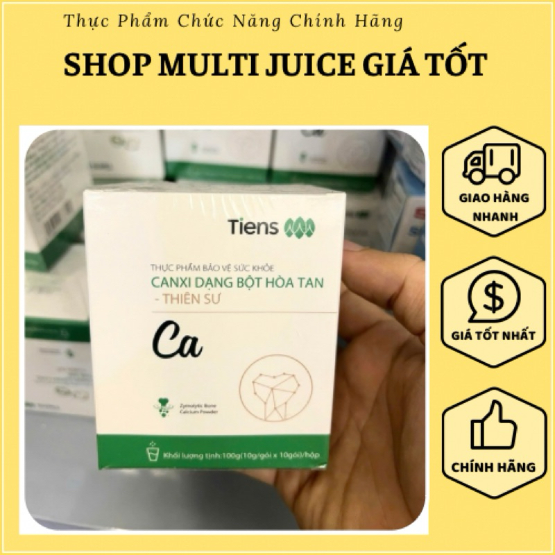 Canxi Tiens thiên sư 1 hộp 10 gói bột canxi hòa tan giúp bổ sung canxi ...