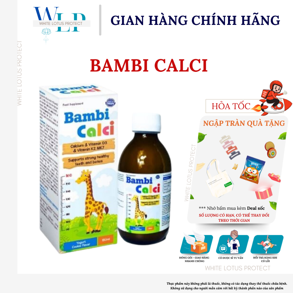 [HCM] Bambi Calci Bổ sung Canxi hữu cơ (C/150ml) | Shopee Việt Nam