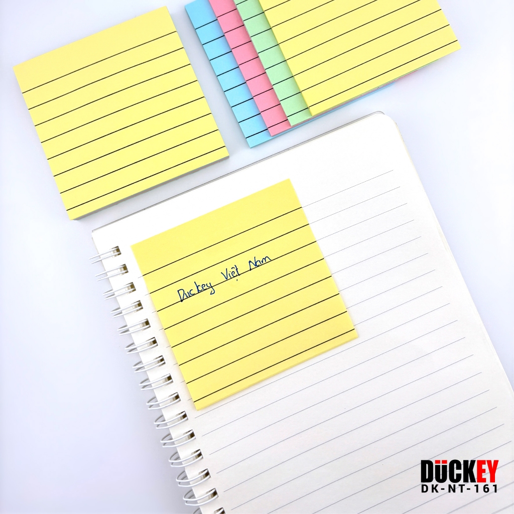 Giấy nhớ dòng kẻ nhiều màu thương hiệu DUCKEY NT-161 NT162 NT163 ...