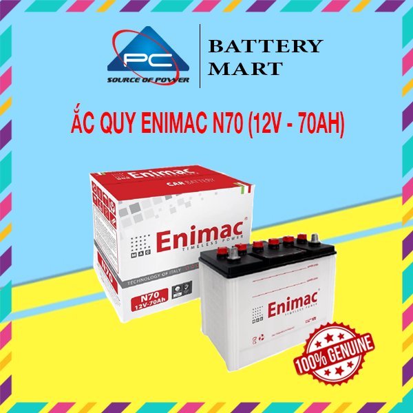 Bình Ắc Quy ENIMAC N70 (12V-70Ah) | Shopee Việt Nam