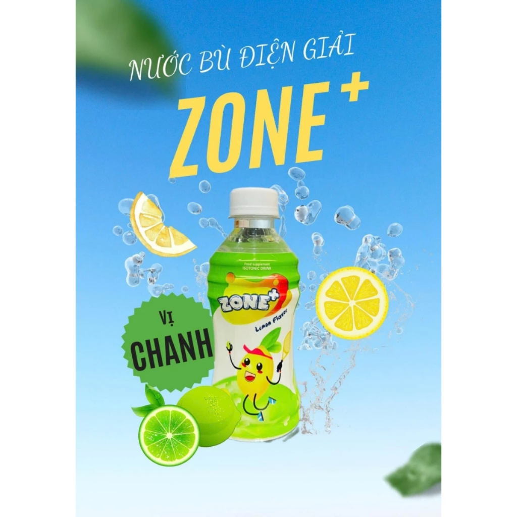 Orezol nước Zone+ chanh – Thùng 24 chai 250ml bù điện giải và vitamin ...