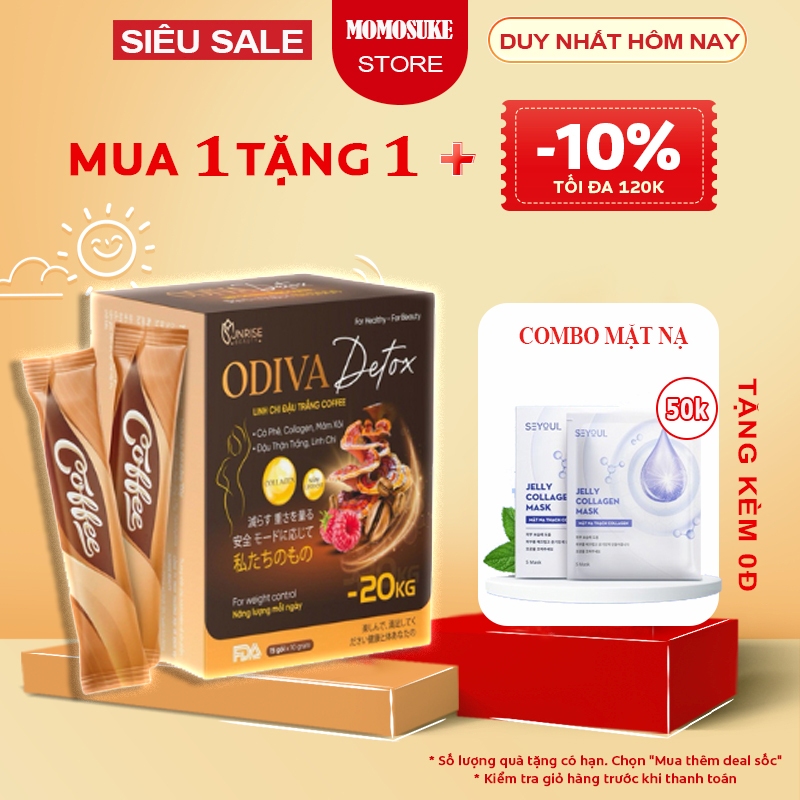 [Hàng Mẫu Mới Nhất] Cà phê giảm cân, linh chi,mâm xôi, đỗ đen ODIVA ...