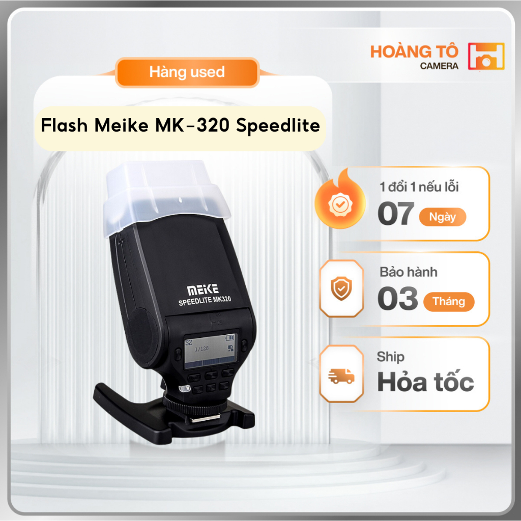 Đèn Flash Meike MK-320 Speedlite for Fujifilm cũ | Shopee Việt Nam