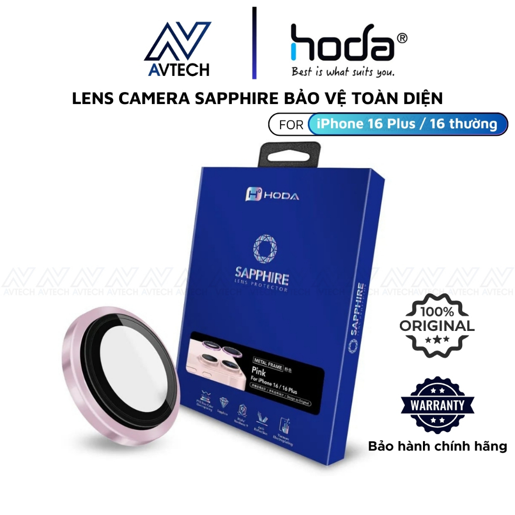 Miếng Dán Cường Lực Hoda Sapphire Lens Camera cho iPhone 16 Plus ...