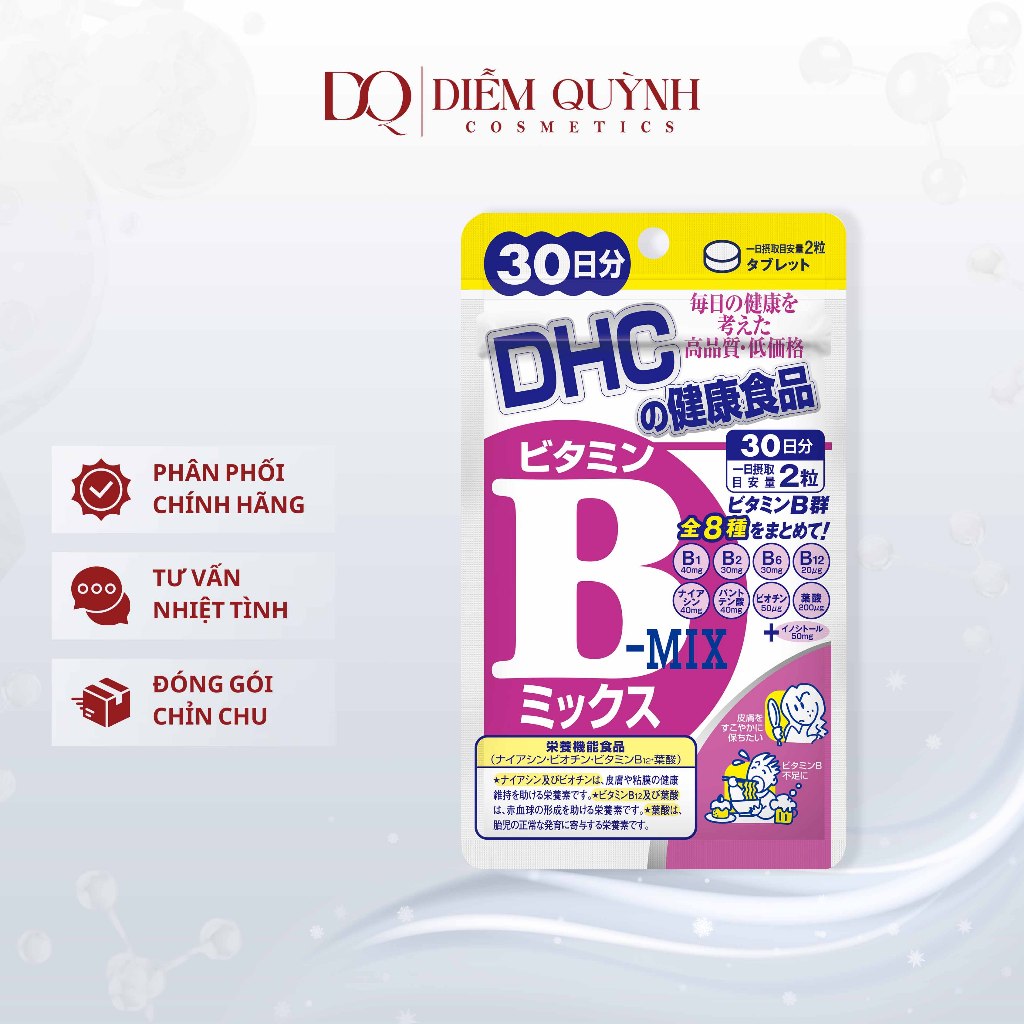 Viên Uống Vitamin B Tổng Hợp DHC Vitamin B Mix 60 Viên 30 Ngày | Shopee ...