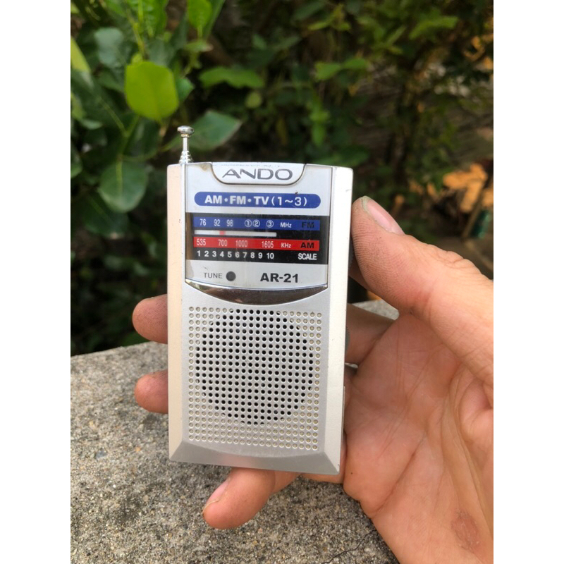 Đài mini bãi ANDO AR-21 hoạt động tốt 2 band AM và FM | Shopee Việt Nam