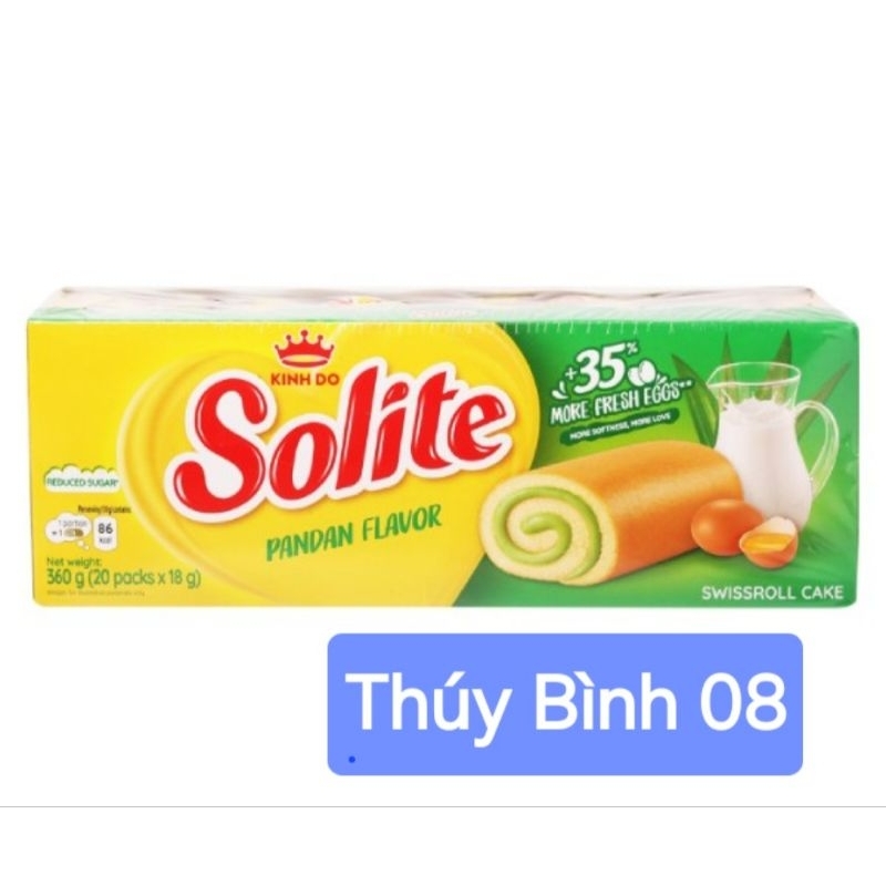 Bánh bông lan cuộn Solite Swiss Roll Dứa 360g | Shopee Việt Nam