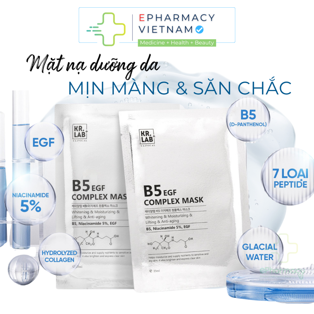 Mặt Nạ Kr.Lab B5 EGF Complex Mask Hàn Quốc Dưỡng Ẩm Sáng Da 25ml ...