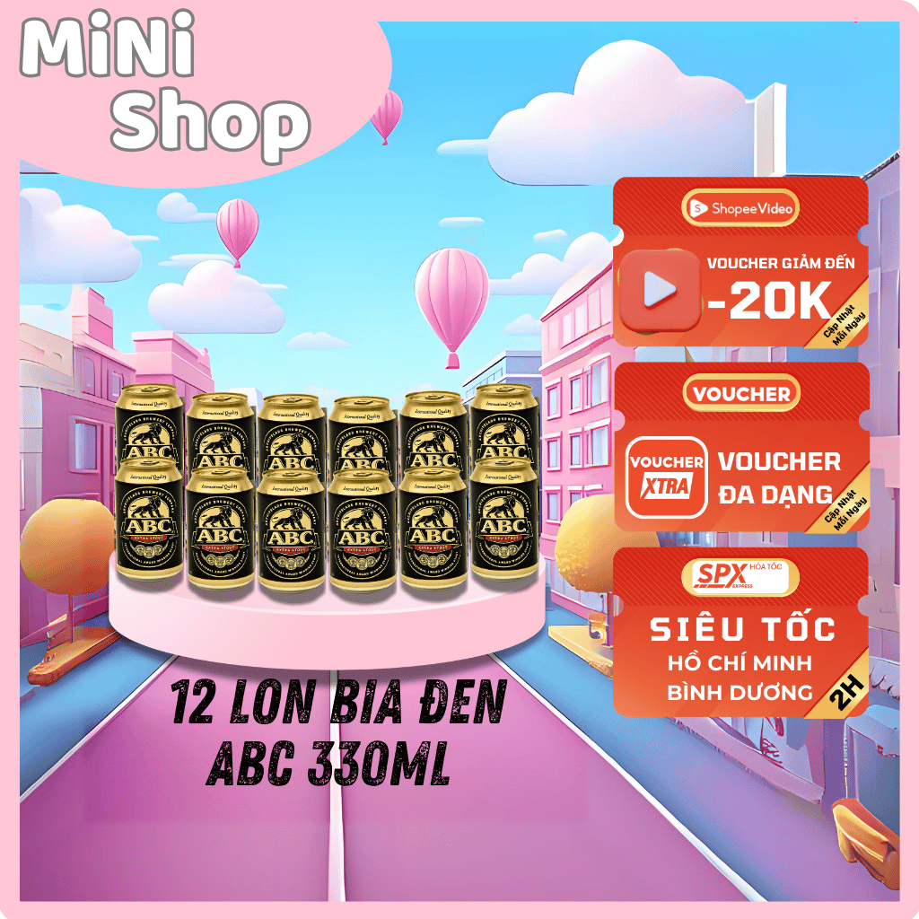 Combo 12 Lon Bia ABC - Cambodia Premium - Chang Lon 500ml - Cambodia ...