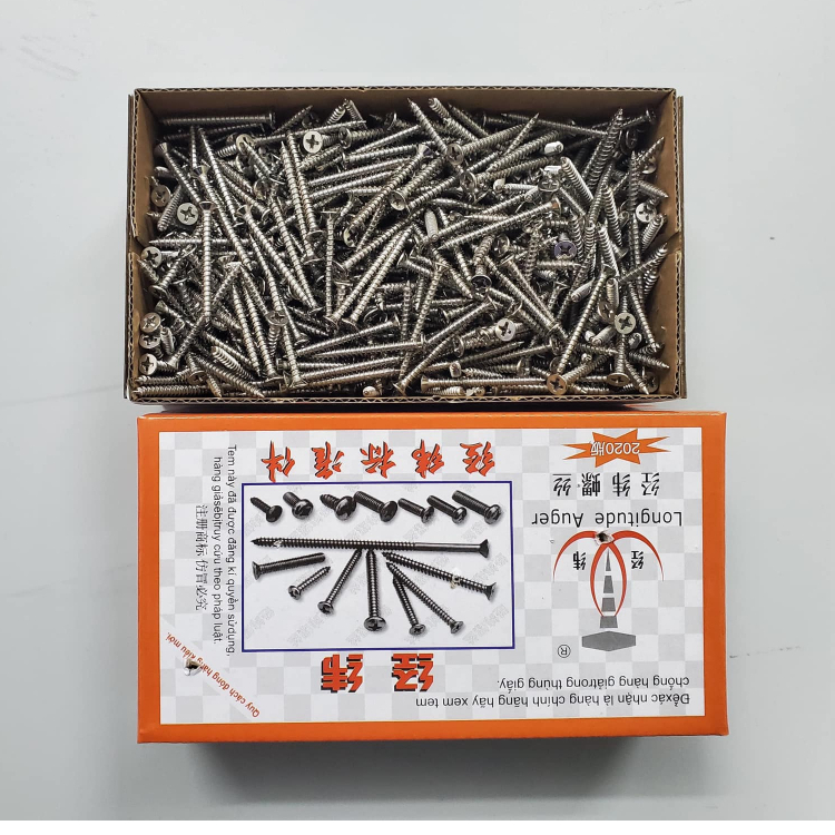 HỘP 1.5kg VÍT GẠO INOX ĐẦU CHÌM / CÁC KÍCH CỠ | Shopee Việt Nam