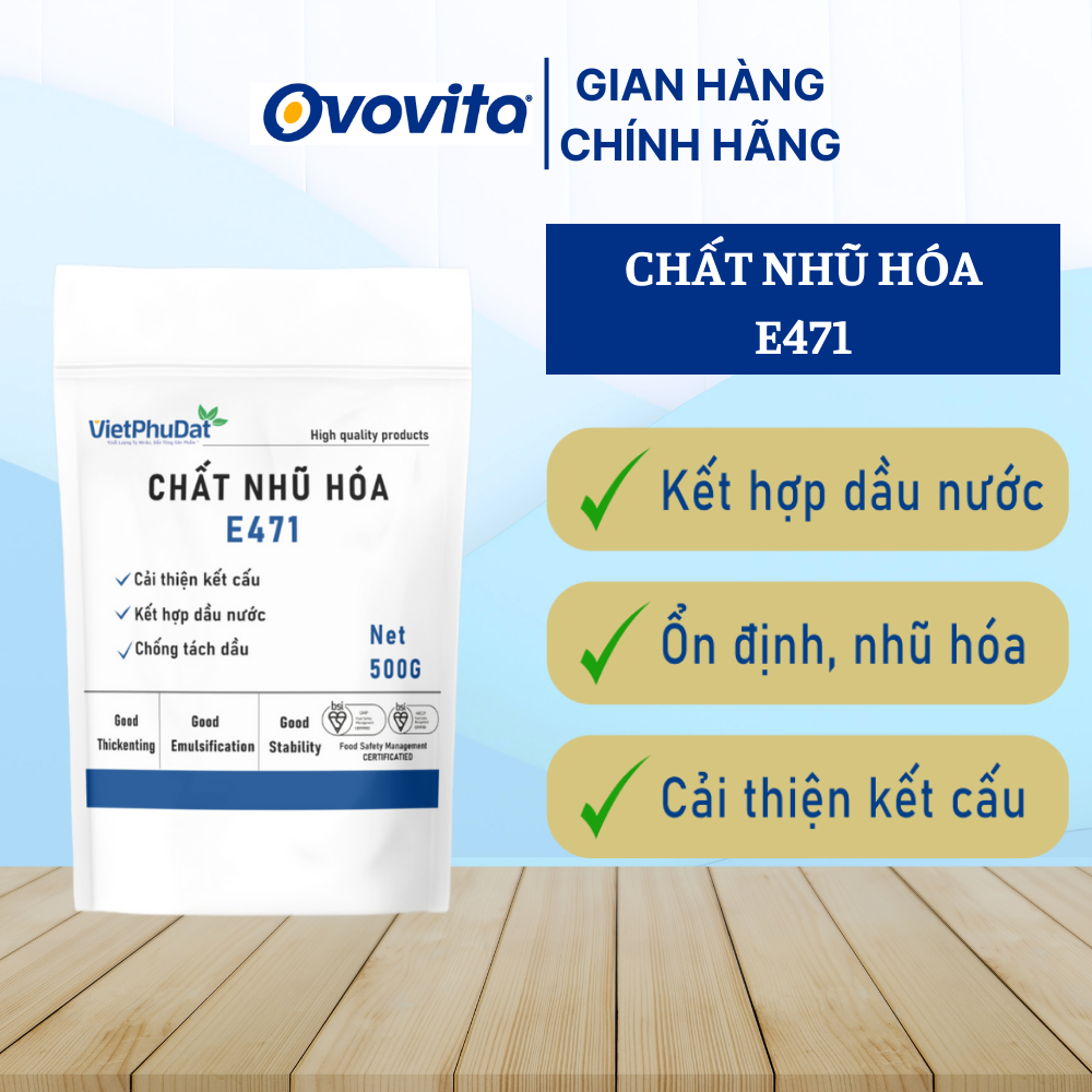 Chất Nhũ Hóa E471 – Mono & Diglyceride | Ổn Định Chất Béo, Tạo Kết Cấu ...