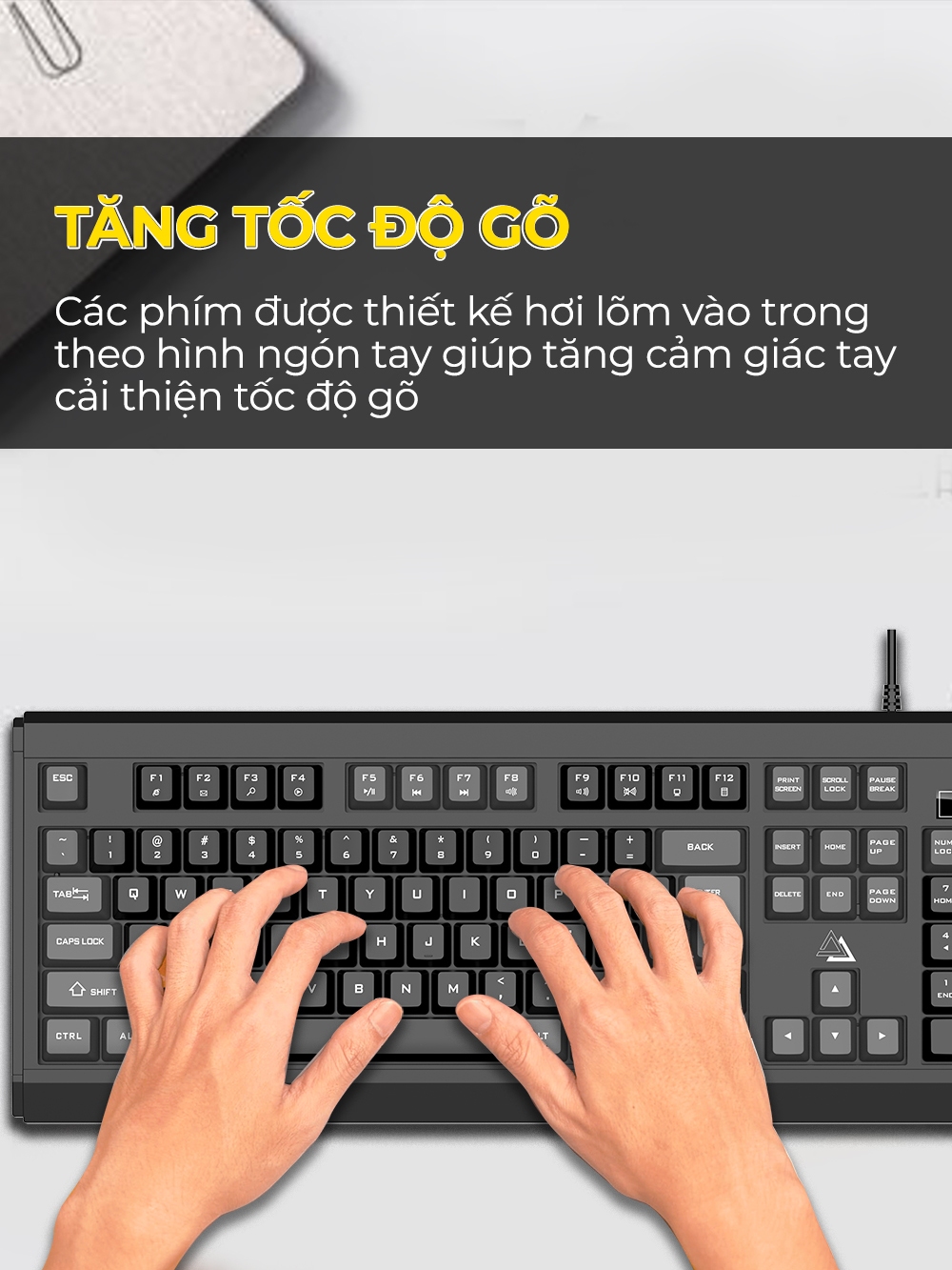 Bàn phím máy tính có dây SIDOTECH KM27 gaming giả cơ phòng full size ...