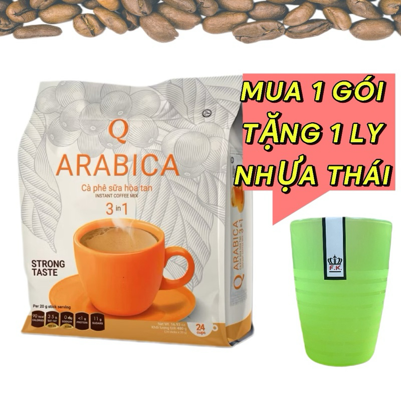 Cà phê sữa hoà tan Arabica Trần Quang 3in1 480g (24 thanh x 20g) | Shopee Việt Nam