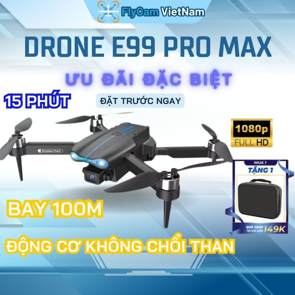 Máy bay camera flycam mini giá rẻ flycam drone E99 Max, E88 Max điều ...