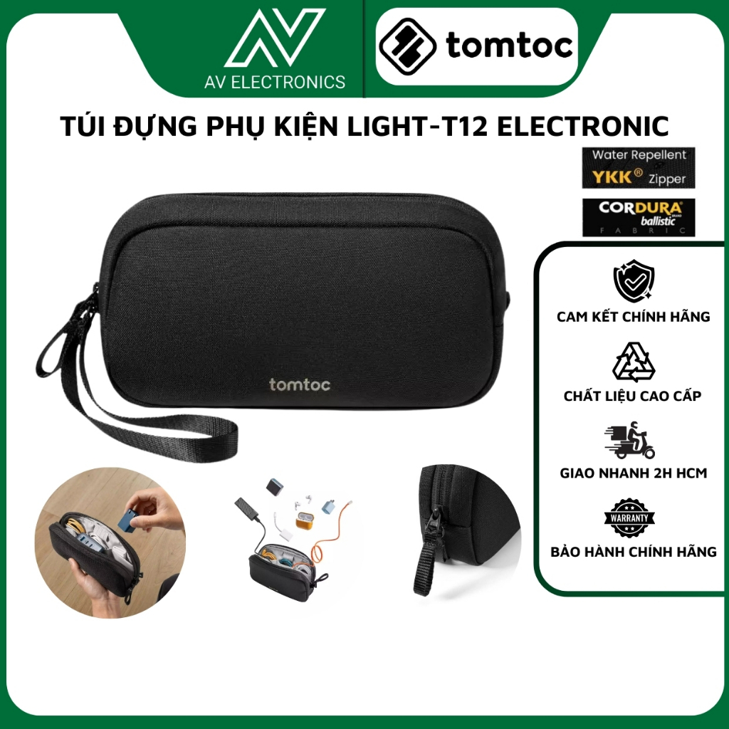 Túi Đựng Phụ Kiện Tomtoc (Usa) Light-T12 Electronic Accessory Pouch ...