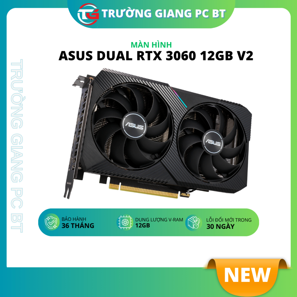 Vga Card Màn Hình ASUS Dual GeForce RTX 3060 V2 OC 12GB GDDR6 - NEW BẢO HÀNH 36 THÁNG | Shopee ...