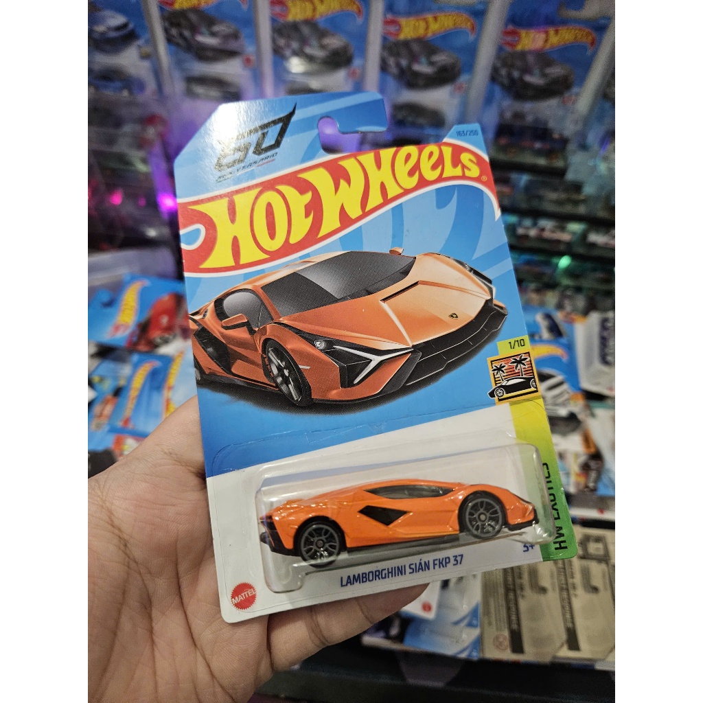 Xe mô hình Hot Wheels Lamborghini Sián FKP 37 ( Cam ) | Shopee Việt Nam