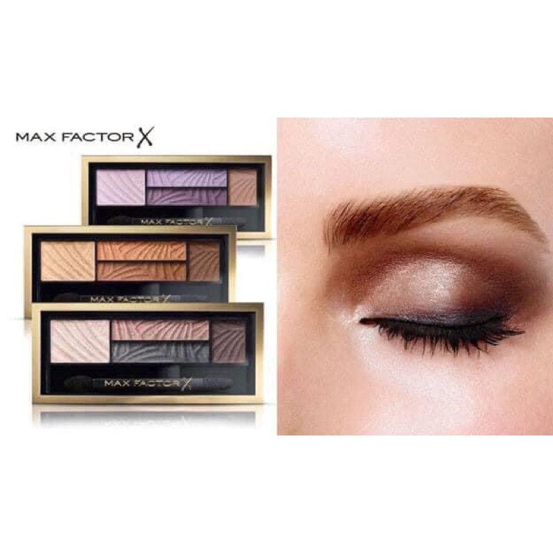 (Vỏ trầy) 3in1 Phấn Mắt Tán chân mày bắt sáng Max Factor X siêu xịn bền màu không lem không trôi ...