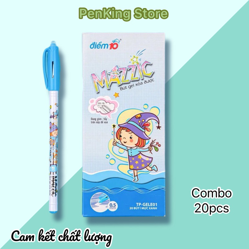Combo 20 bút gel xoá được TL MAZZIC điểm 10 chính hãng | Shopee Việt Nam