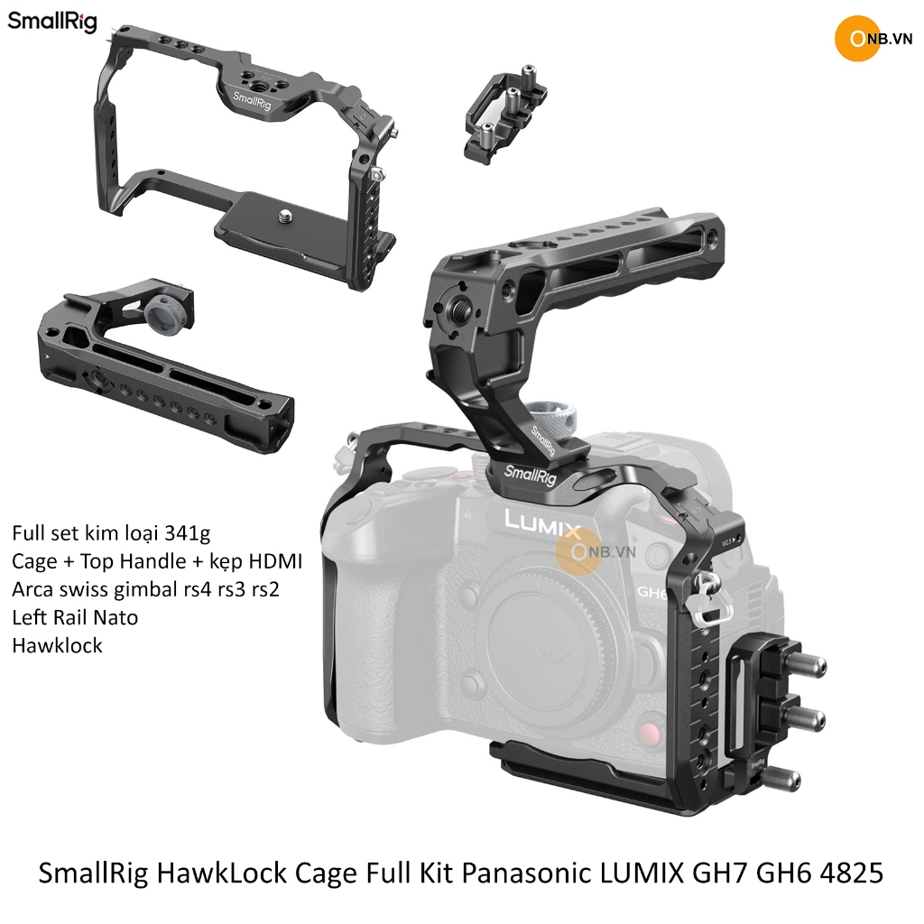 SmallRig HawkLock Cage Full Kit Panasonic LUMIX GH7 GH6 4825 | Shopee Việt Nam