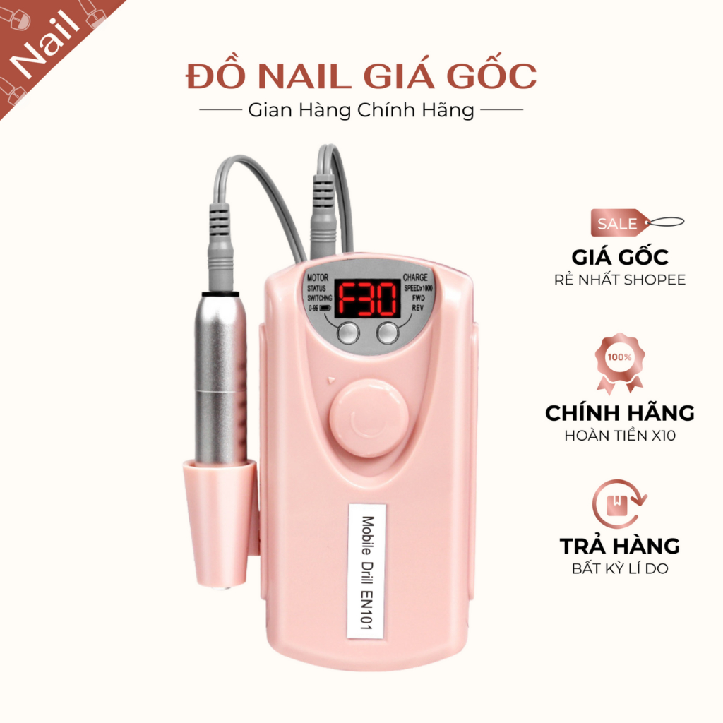 Máy mài nail EN101 chính hãng - Máy mài móng tích điện chuyên dụng trong ngành nail | Shopee ...