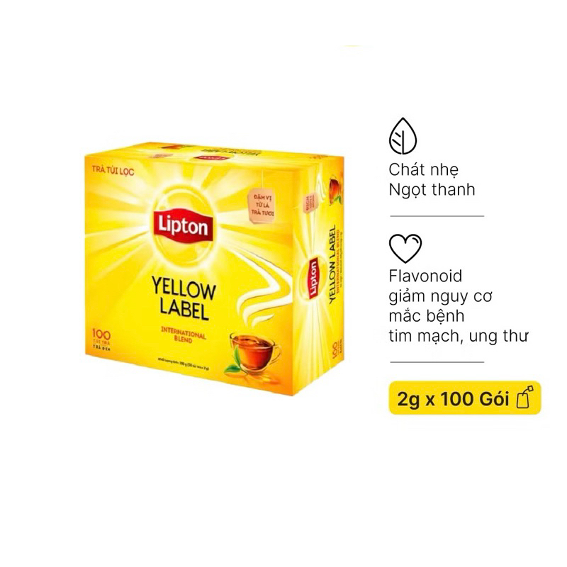 Trà LIPTON Túi lọc 100 Tép*2gr chính hãng công ty | Shopee Việt Nam