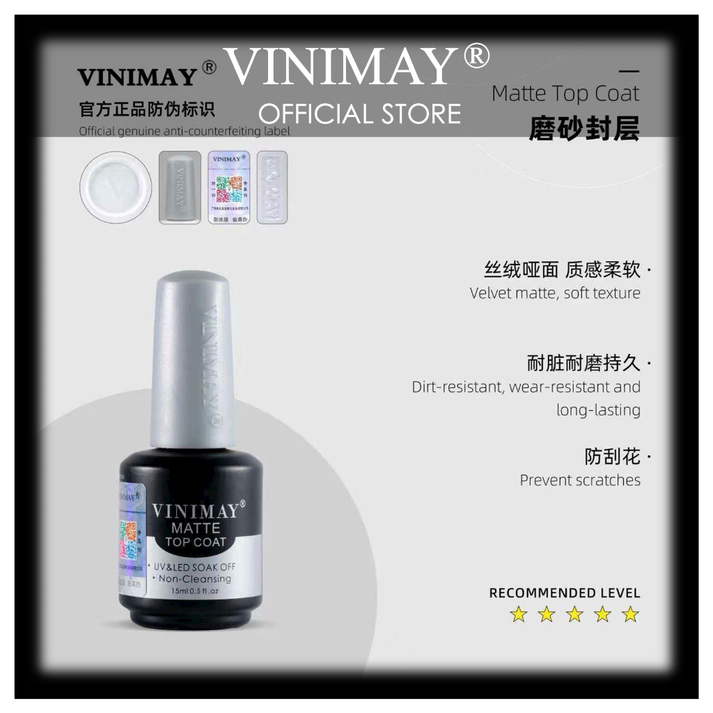 Top lỳ VINIMAY 15ml - Sơn top phủ bóng lỳ như nhung | Shopee Việt Nam