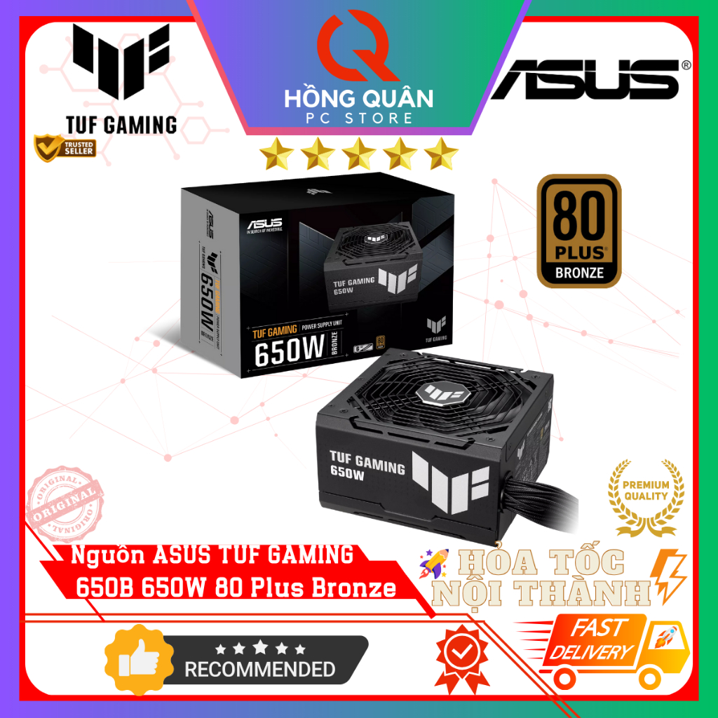 Nguồn Máy Tính ASUS TUF GAMING 650B 650w 80 Plus Bronze mới New - Hàng Chính Hãng Bảo Hành 6 Năm ...