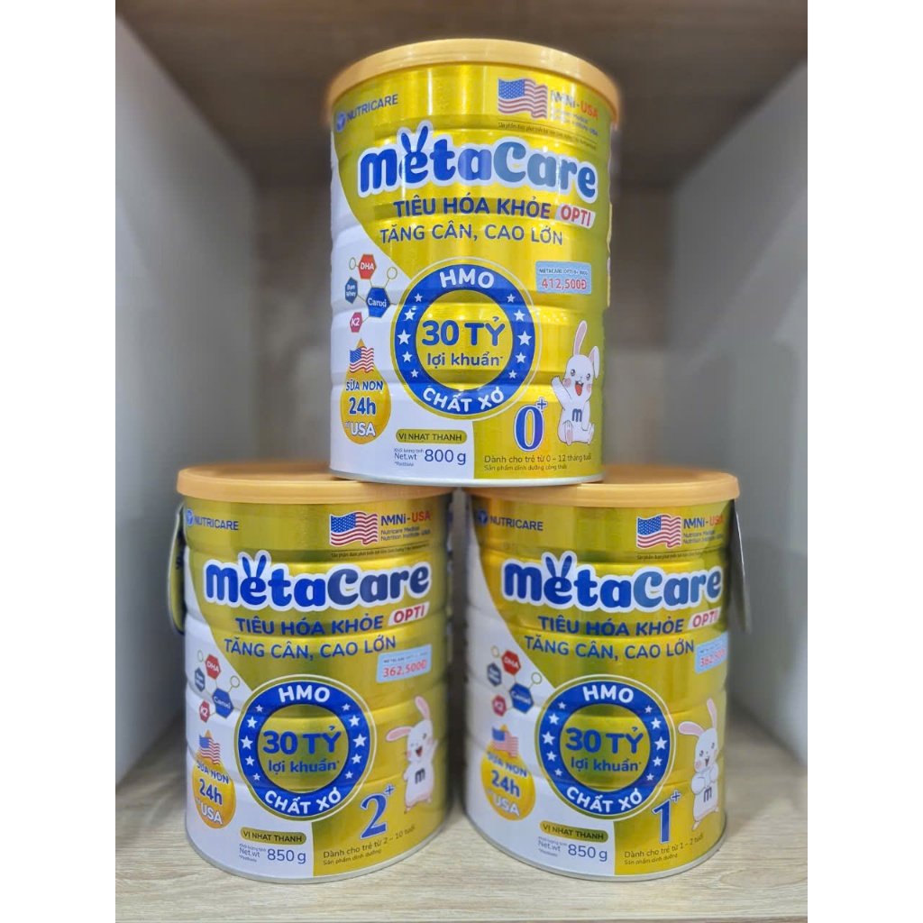 Sữa Metacare Opti số 0+, 1+, 2+ Lon 800g, 850g | Shopee Việt Nam