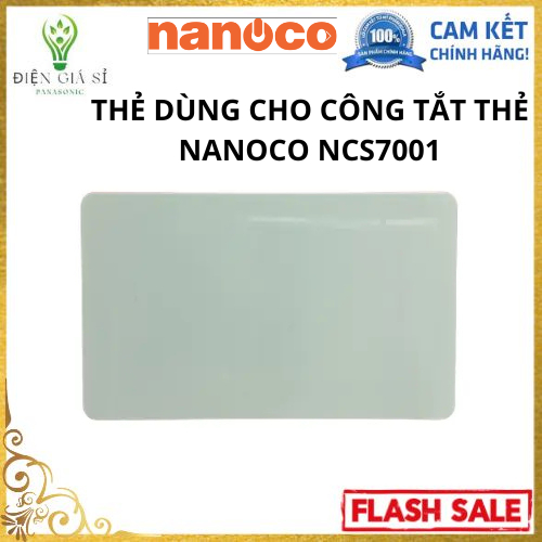 Thẻ Nhựa Cho Công Tắt Thẻ NCS7001, Nanoco | Shopee Việt Nam