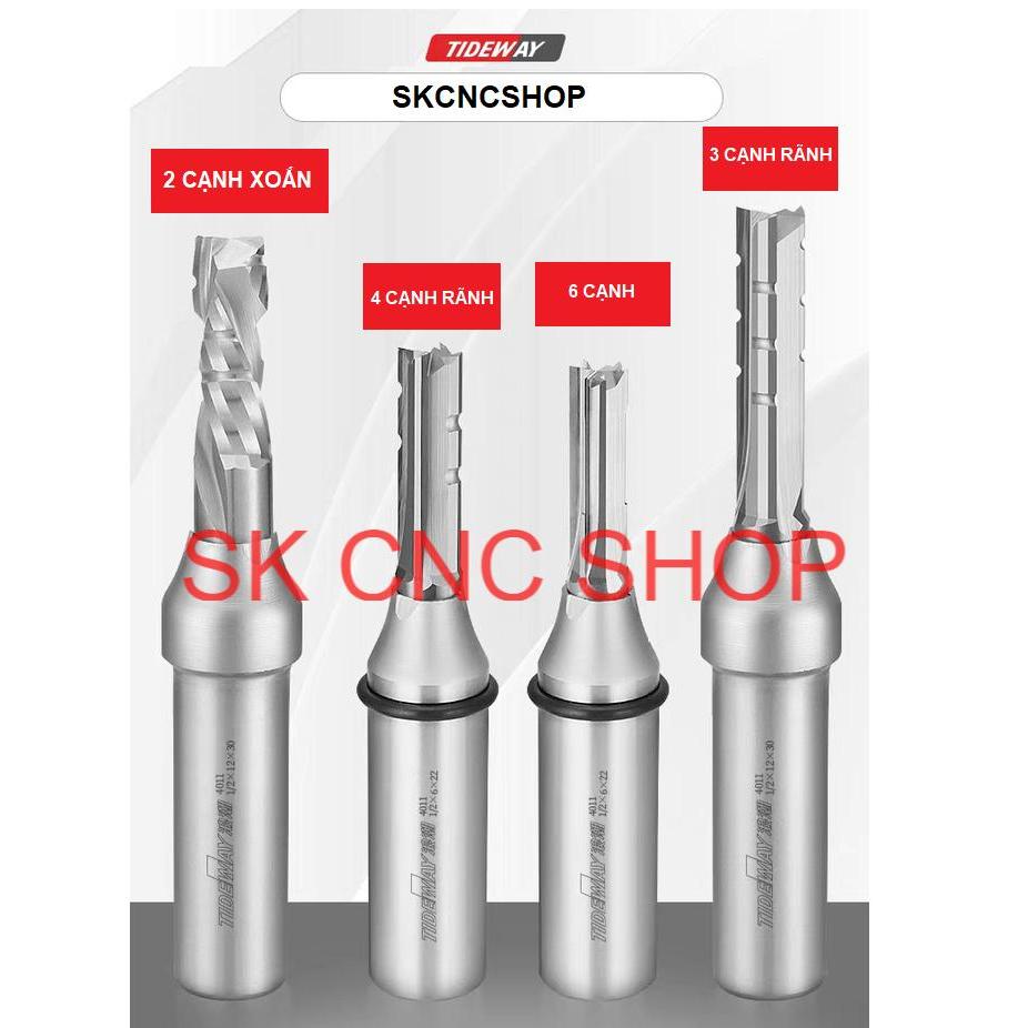 Mũi phay CNC cắt gỗ dao phay 3 cánh , 4 cánh , 6 cánh , Xoắn TCT ...