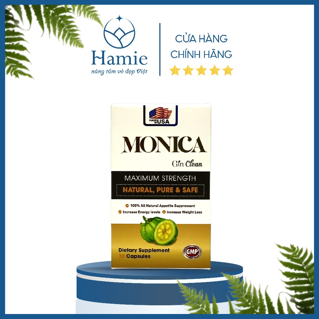 Đốt Mỡ Siết Cơ Gin Clean - Viên Uống Giảm Cân Monica Gin Clean Maximum Strength 30 Viên Mỹ ...