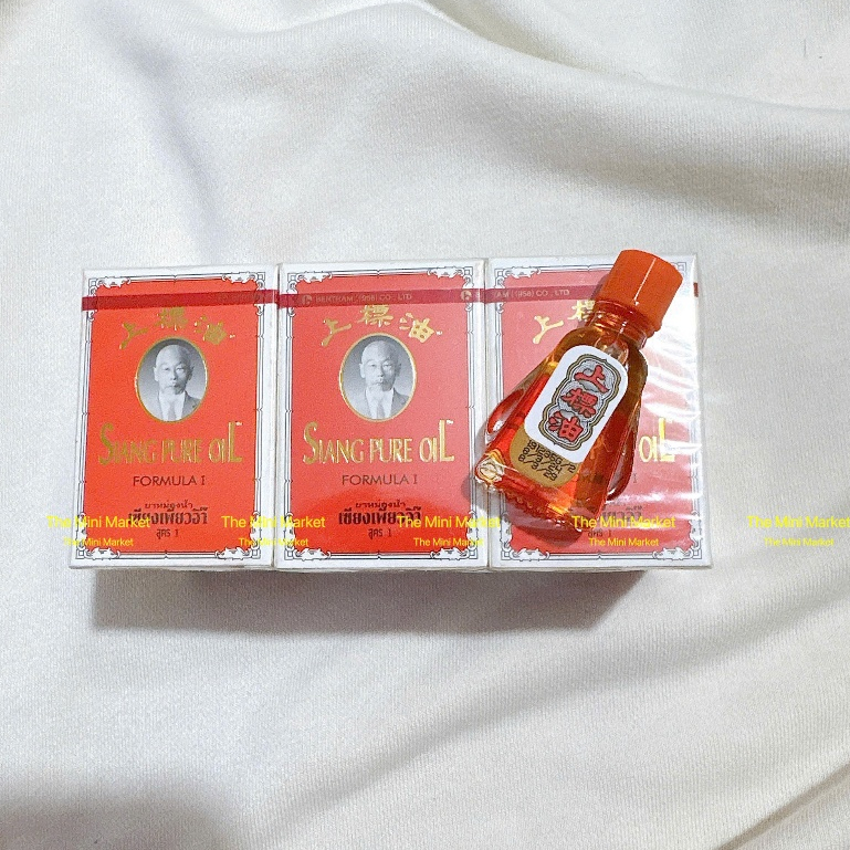(Loại 3cc) COMBO 12 CHAI Dầu Gió Đỏ Siang Pure Oil Formula Thái Lan ...