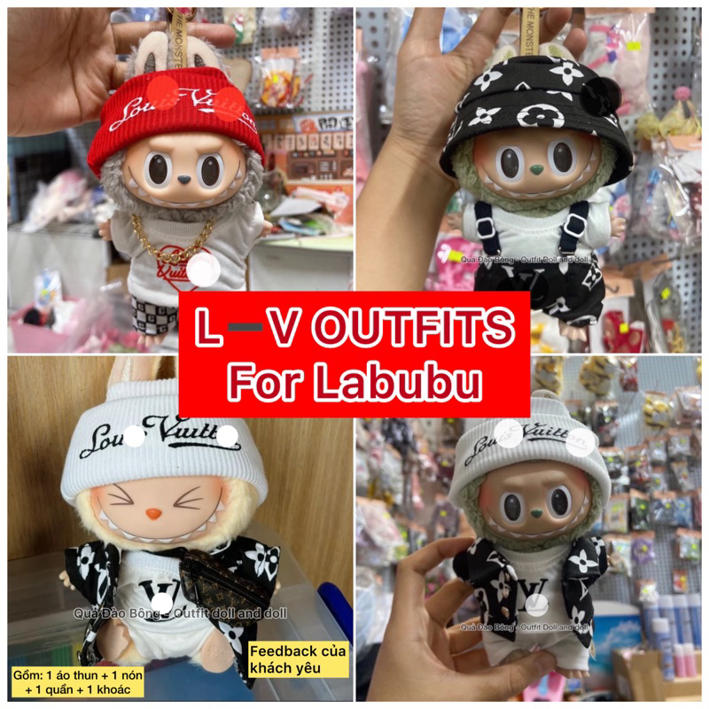 SẴN/ Hoả tốc - QUẦN ÁO Ll dành cho labubu ver 1, labubu ver 2, Labubu ...