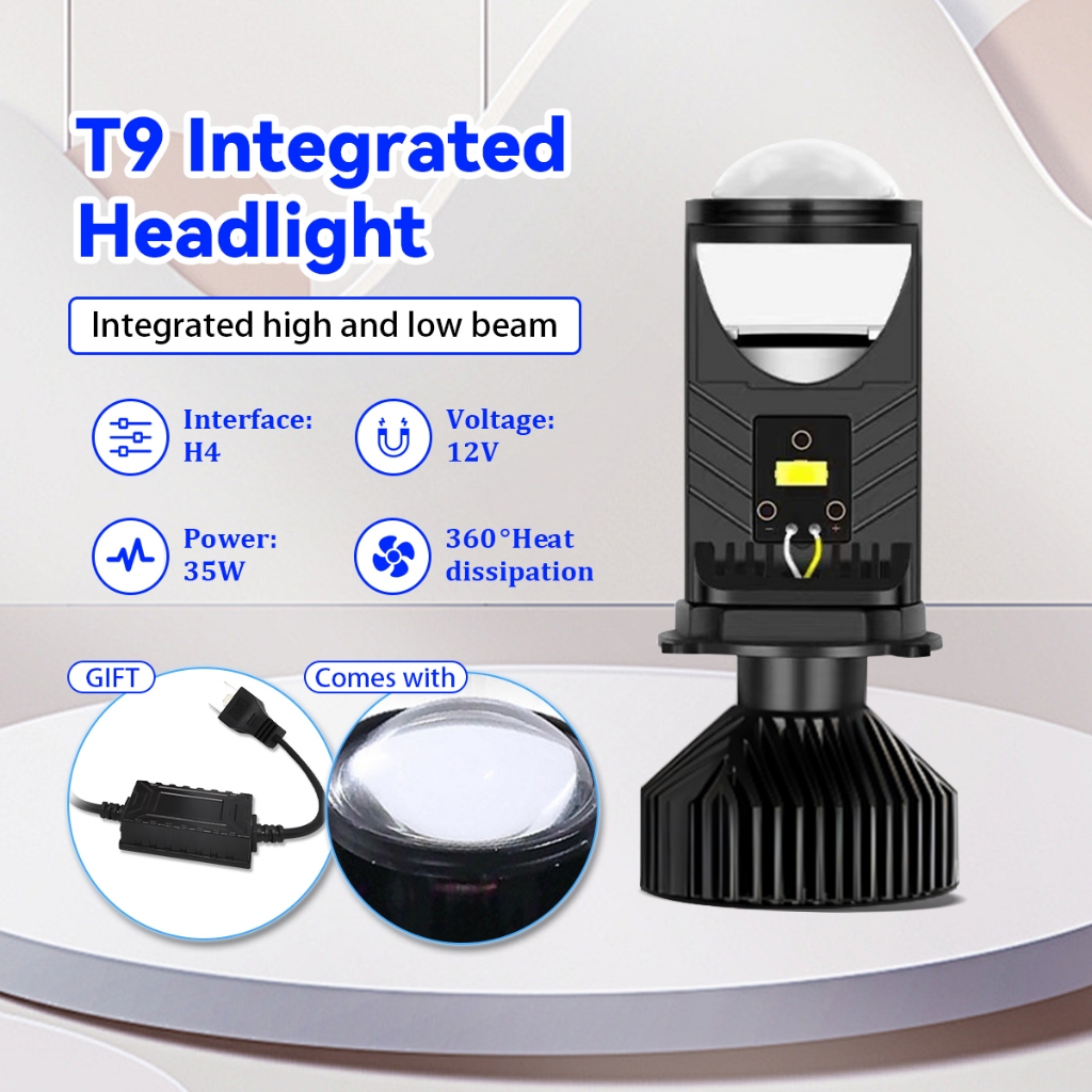 Đèn Pha LED Bi Cầu Mini T9,Đèn Trợ Sáng Oto Xe Máy,Trợ Sáng Bi Cầu Chính Hãng, Đèn Pha Phụ Trợ ...