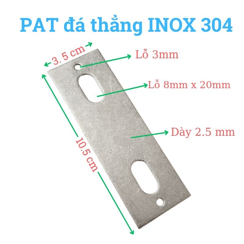Pat đá thẳng Inox 304 | Shopee Việt Nam