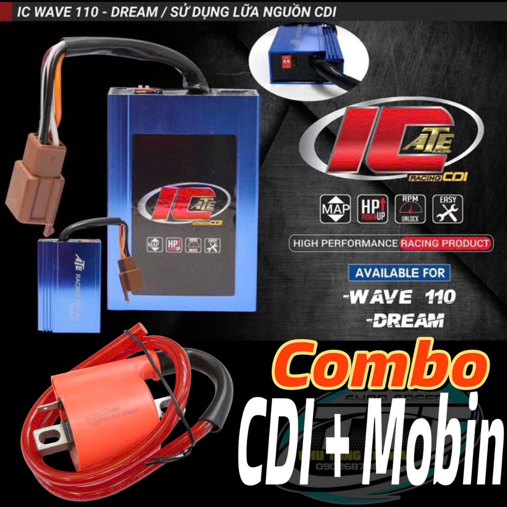 combo cdi IC WAVE DREAM 100 DC & RC ATE 8 MAP tproracing_motorcycle ...