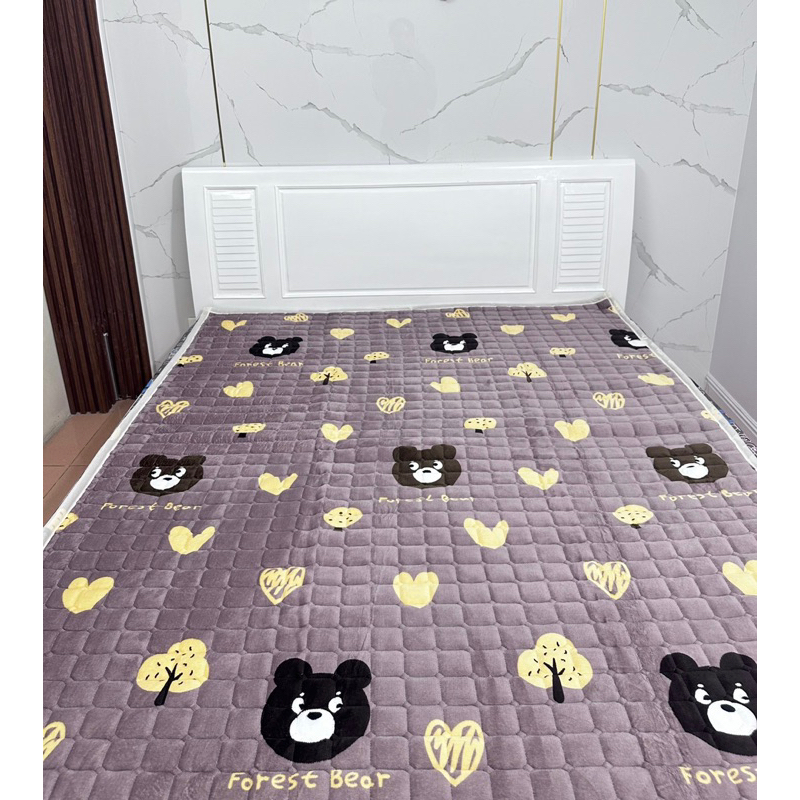 Thảm yuki trần bông cao cấp chun cài 4 góc cố định - chất nỉ nhung mềm ...