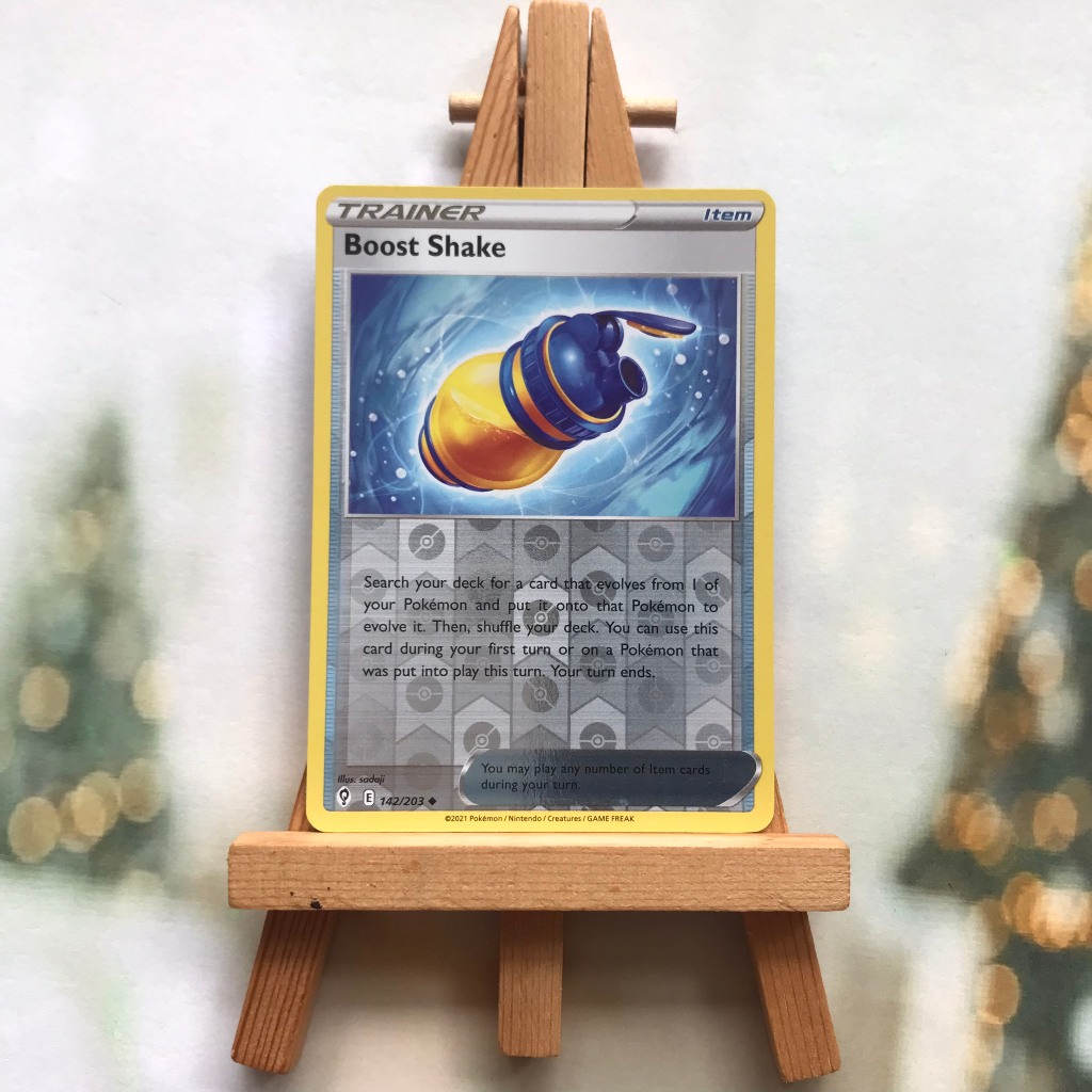 Thẻ hình Pokemon Boost Shake 142/203 - Lá bài lẻ Evolving Skies ...