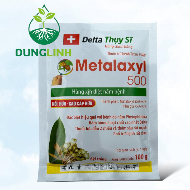 Thuốc trừ bệnh Tatsu 25WP Metalaxyl 500 gói 100g (Metalaxyl 25%) hiệu ...