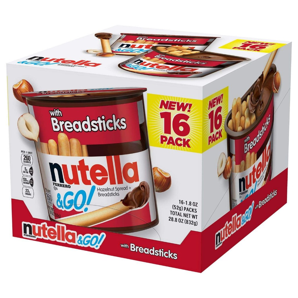 Bánh que chấm Socola Nutella & Go Hazelnut Spread and Breadsticks, 52g | Shopee Việt Nam