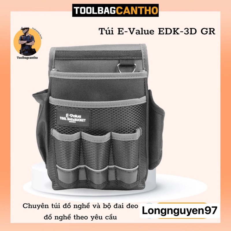 Túi đeo đồ nghề E-value EDK-3D GR | Shopee Việt Nam